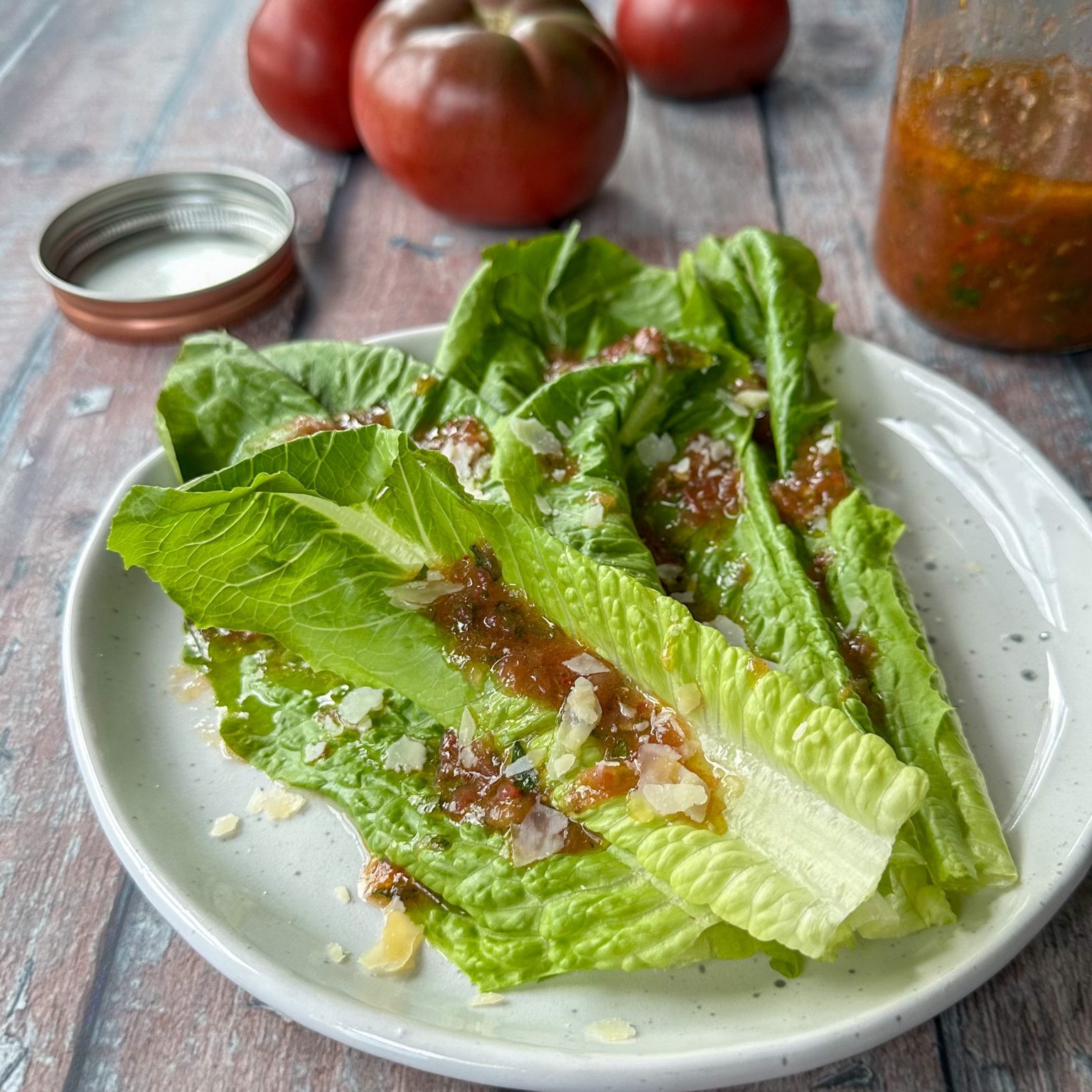 Tangy Tomato Dressing With Fresh Summer Tomatoes