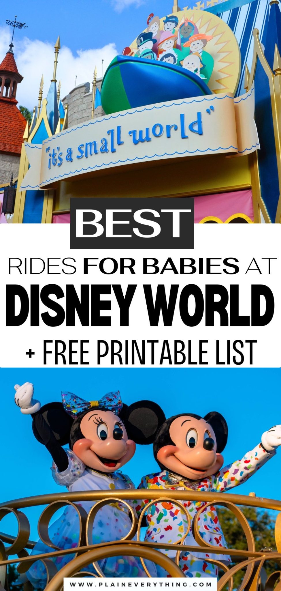Best Rides for Babies at Disney World