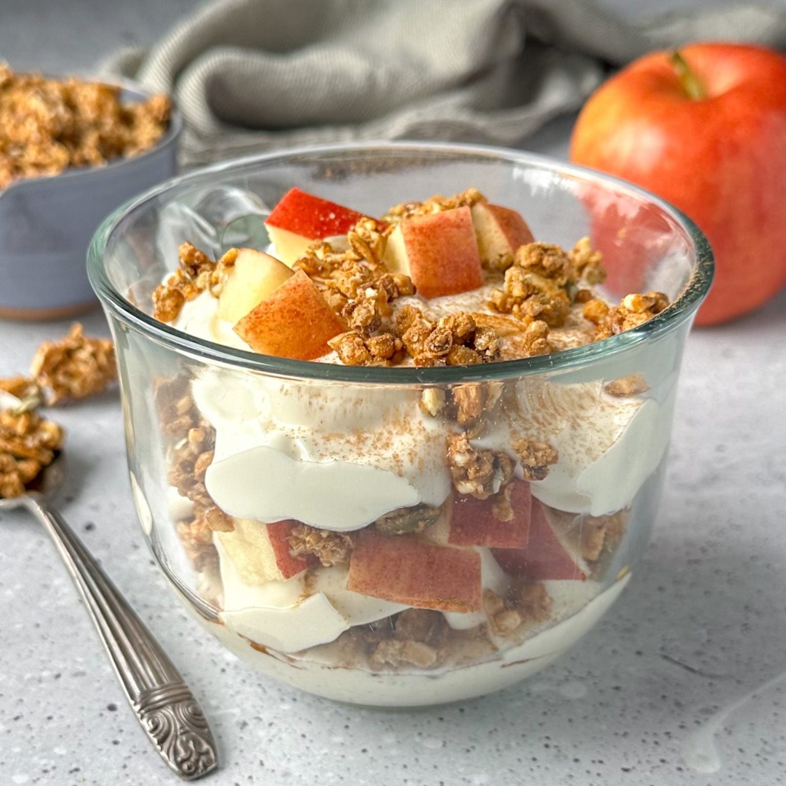 Yogurt Parfait Recipe With Apples & Granola