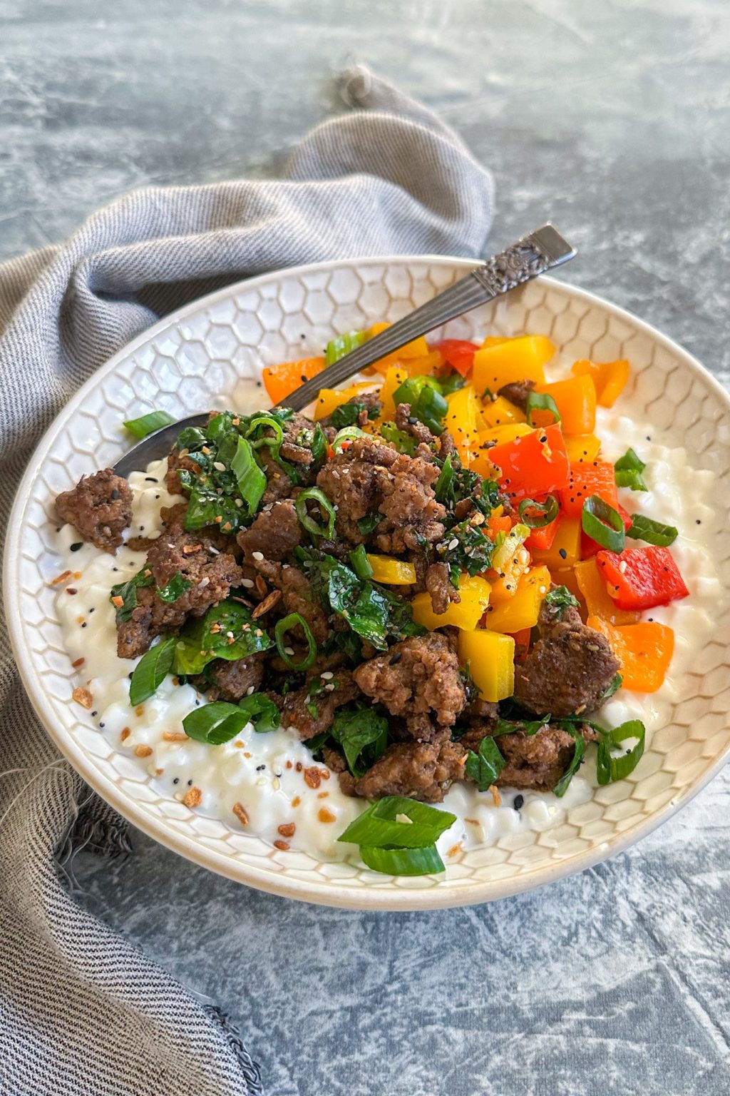 Ground Beef Protein Bowl | Easy High Protein Meal